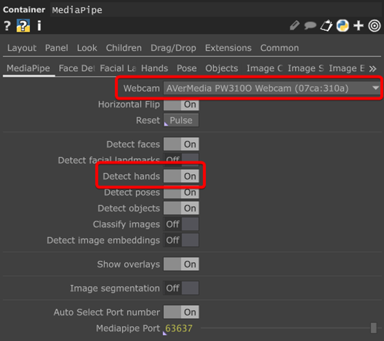 [TouchDesigner] MediaPipe 臉部、骨架、手勢辨識基礎教學 - 偵錯桐人